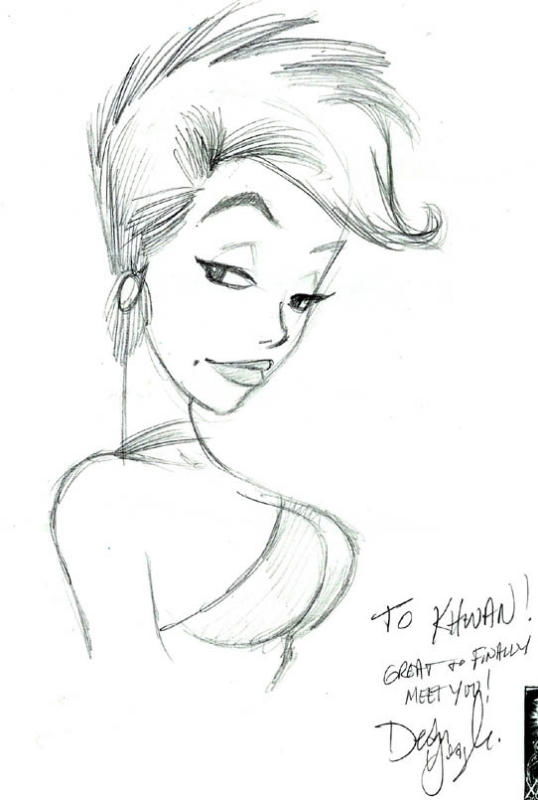Dean Yeagle San Diego Comic Con Sketch 2006 In Khwan Khwans Convention Sketches Comic Art